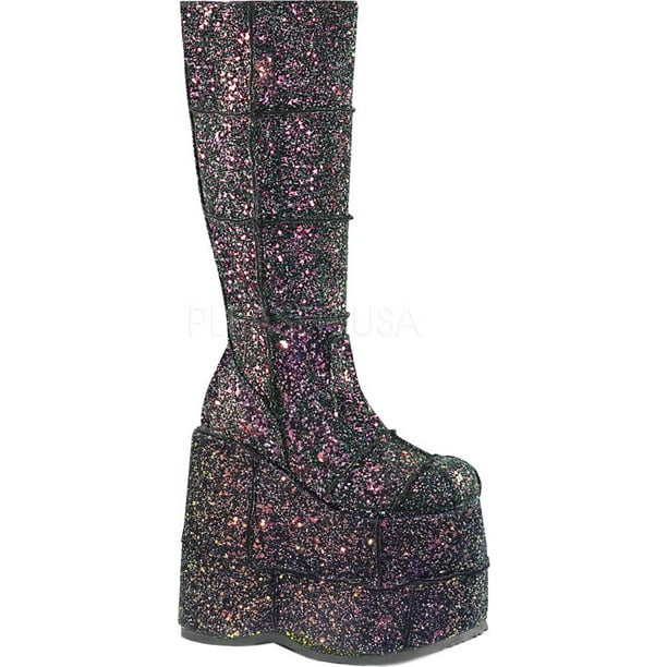 Men's Demonia Stack 301G Platform Knee High Boot - Walmart.com
