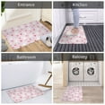 Cute Rabbit Love Sugar Pink Door Mat for Indoor, Welcome Door Mats ...