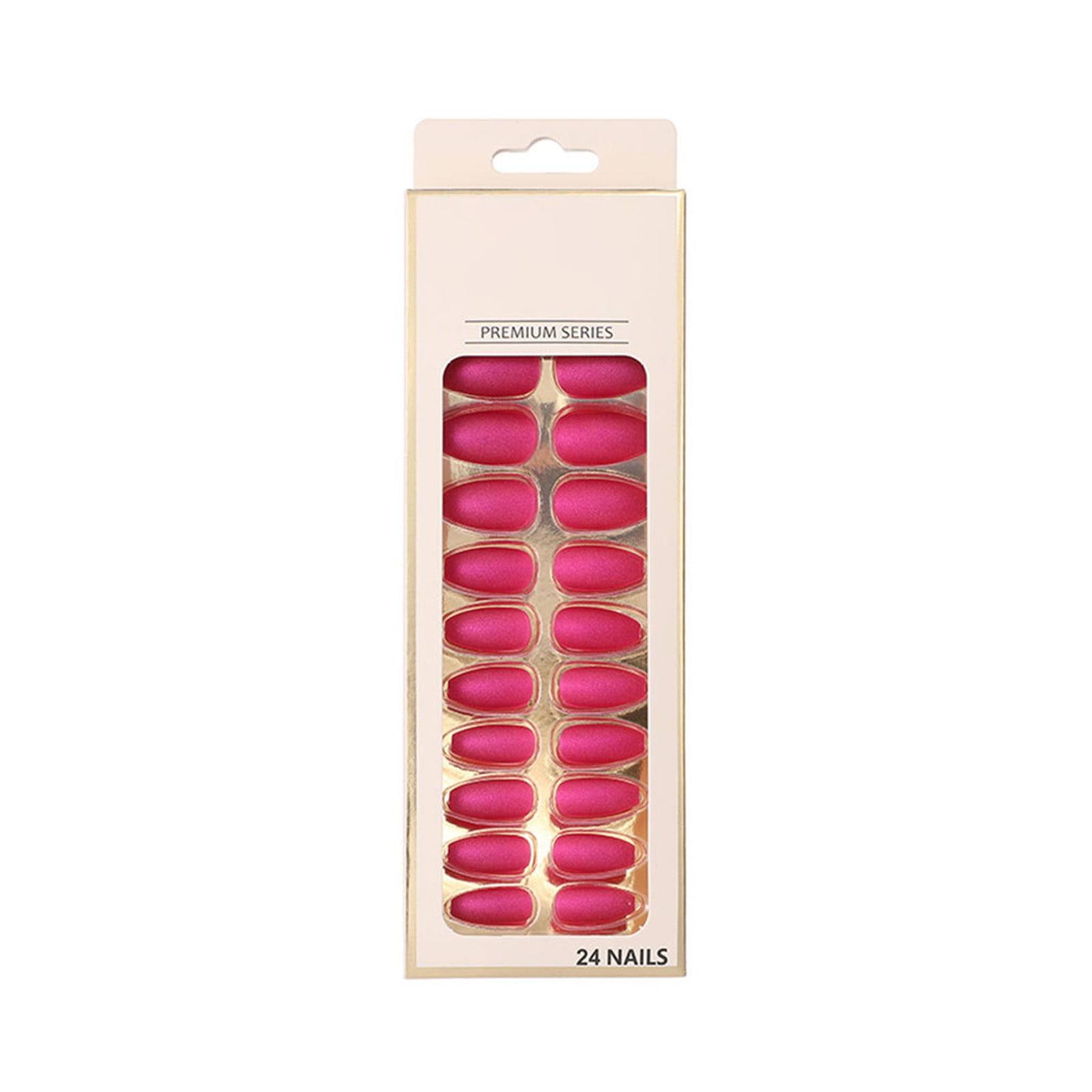 Nkoogh Coffin Shaped Nail Tips Long Clear Colorful Brushed Ballet Nail