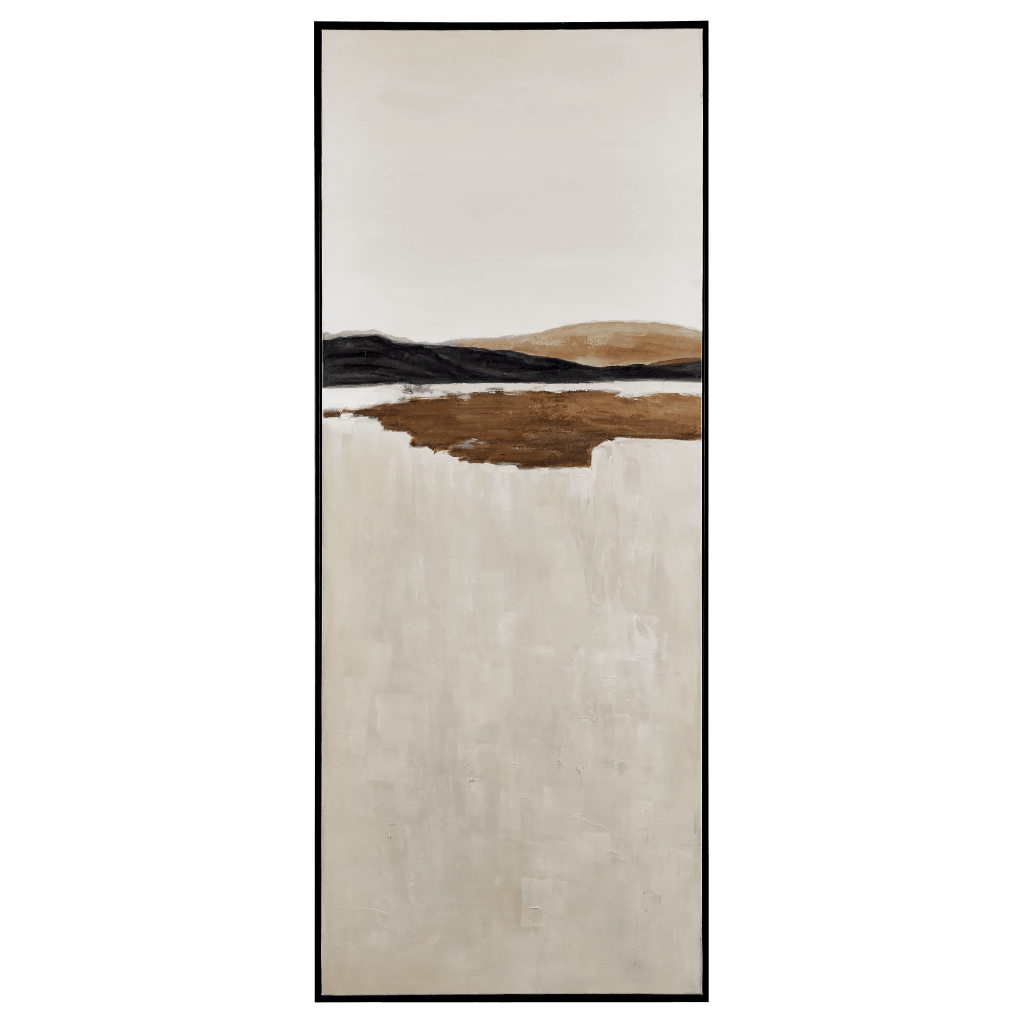 Click here for Bouclair Cream Horizon Abstract Framed Art 24 X 60... prices