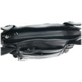 Zzfab Double Handles Faux Leather Handbag with Multi-Pockets & Hidden ...