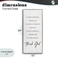 Stupell Industries Every Moment Thank God Gray Framed Giclee Art ...