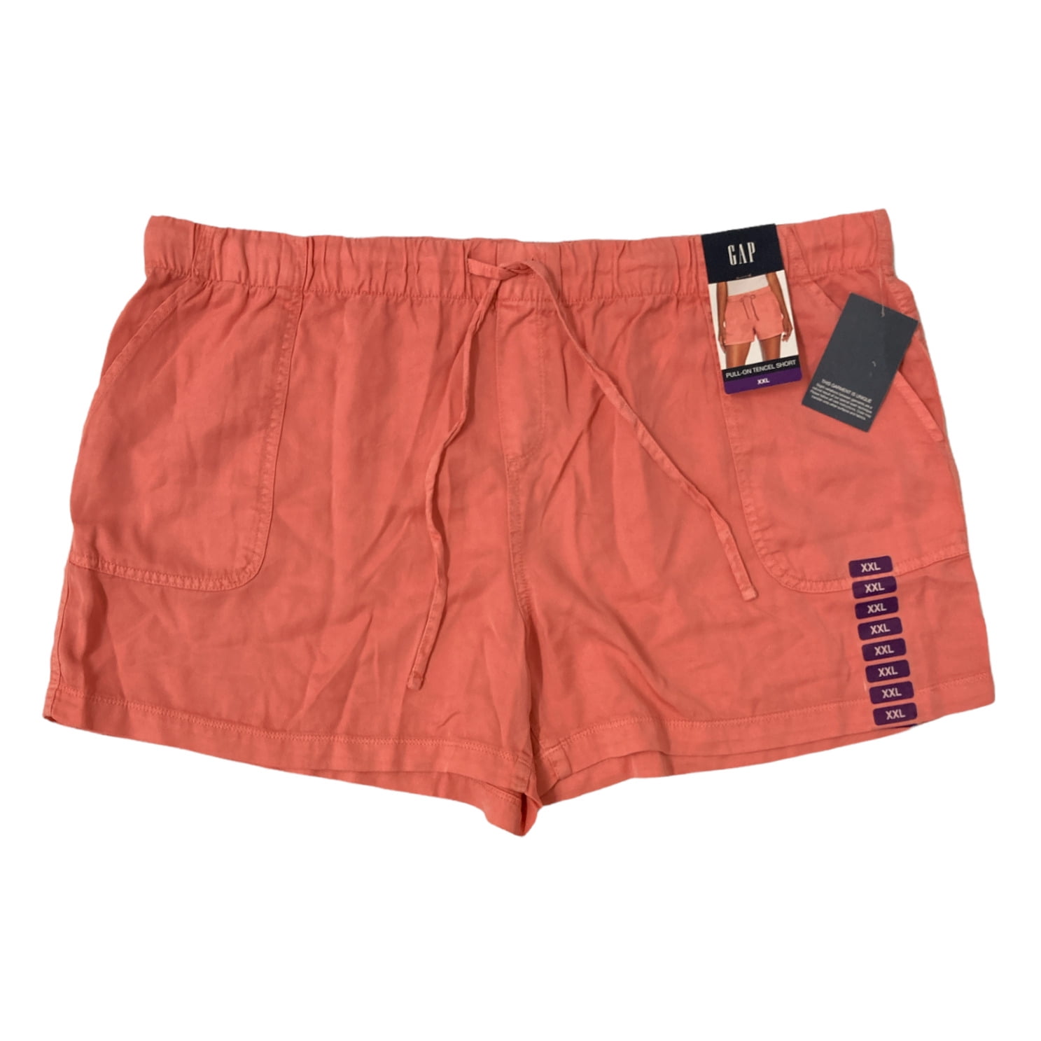 GAP Women's Lyocell Drawstring Pull-On Tencel Short (Strawberry Ice, M ...