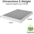 7 Inch Box Spring for Full Bed, Quick Assembly Full Size Metal Mattress ...
