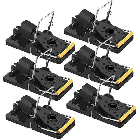 Mouse Traps Reusable Snap Mice Traps,6 Pack Mouse Traps For Indoor ...