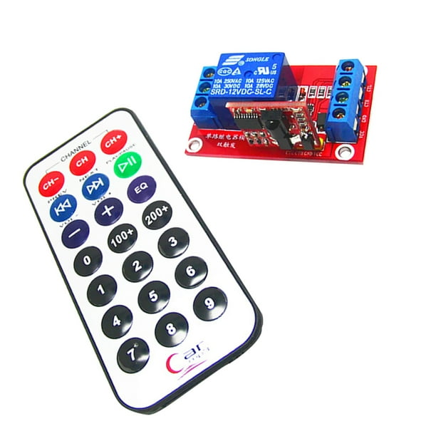 24V Channel Infrared Receiver Relay Module + Remote Control - Walmart.ca