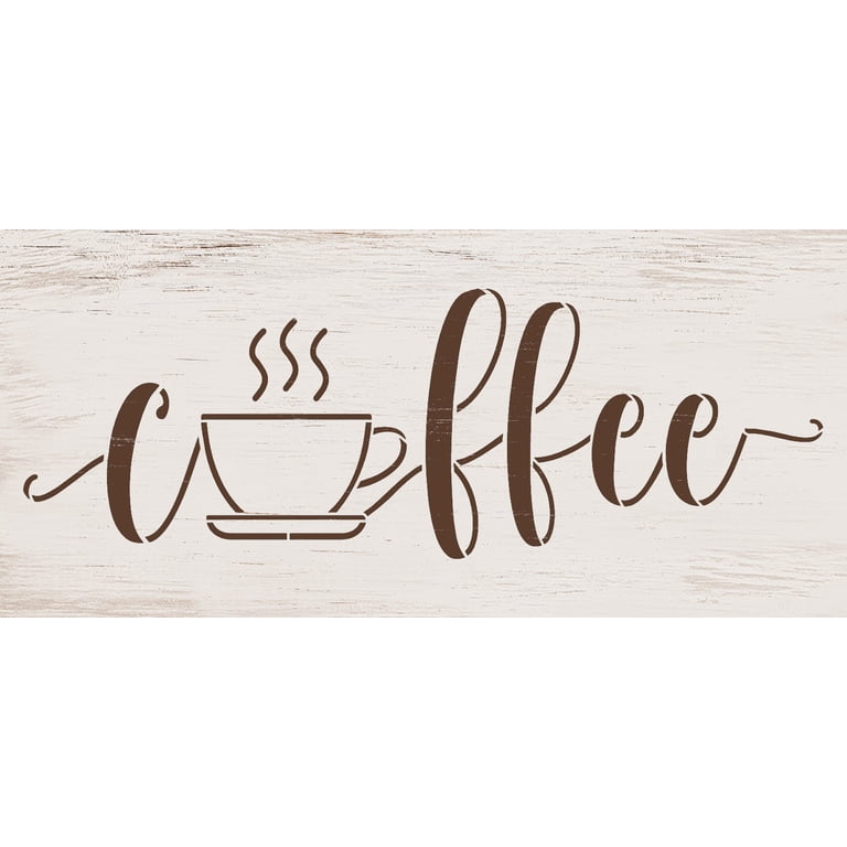 Coffee Cup Stencils Crafts
