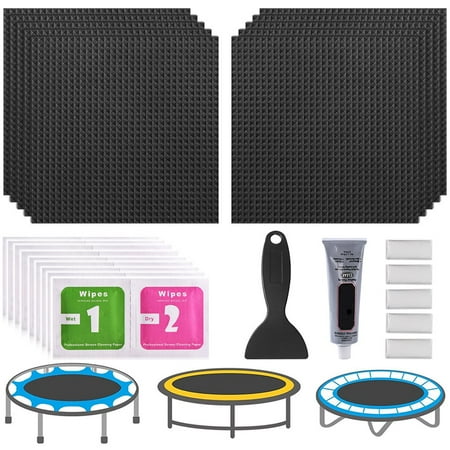 HAOAN 10 Pack Trampoline Repair Patch 4.1 x 4.1 Inch Square Puncture ...