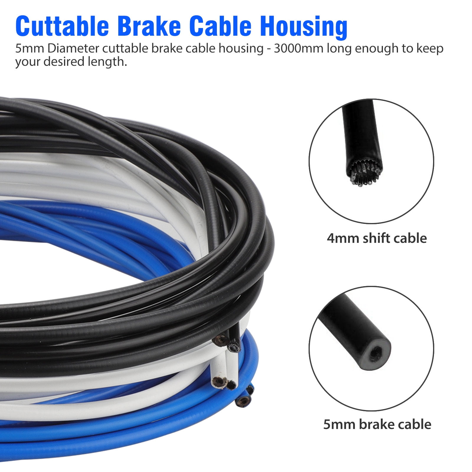 Cycling Flow Cable Bike/Bicycle Replacement Gear Inner and Outer Set ...