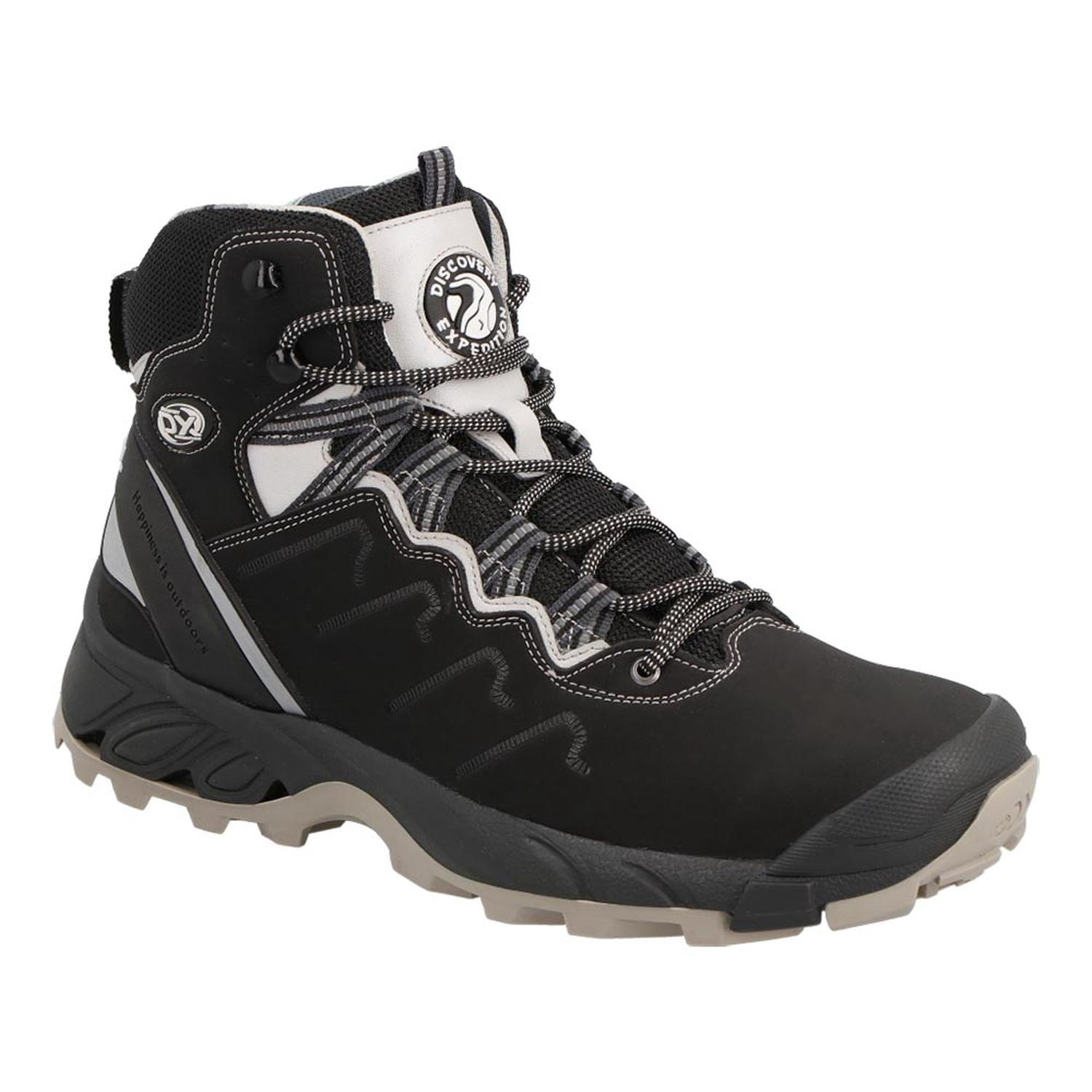Botas Hombre Discovery Resistentes Hiking Caminata Ligeras negro 30 ...