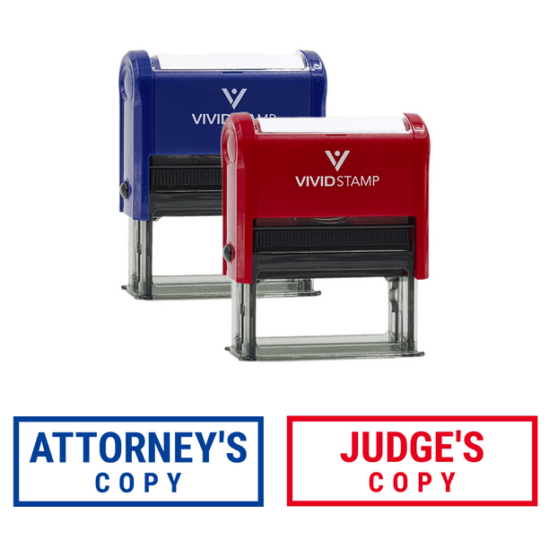 Vivid Stamp Attorney's Copy and Judge's Copy Office Stamp Self-Inking ...