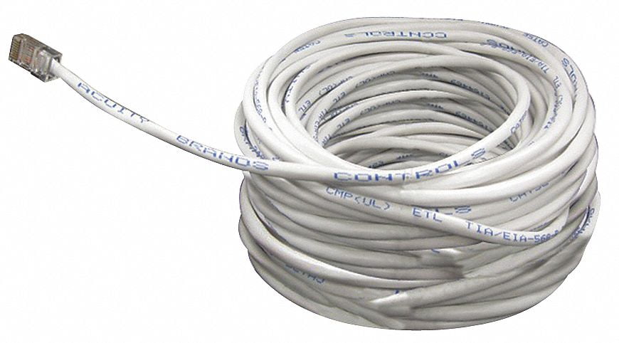 Sensorswitch Patch Cord,Cat 5e,Bootless,White,30 ft. CAT5 30FT J1 - Walmart.com