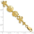 14K Yellow Gold Seashell Theme Bracelet (7.25 X 12) Made In Peru fb1143 ...