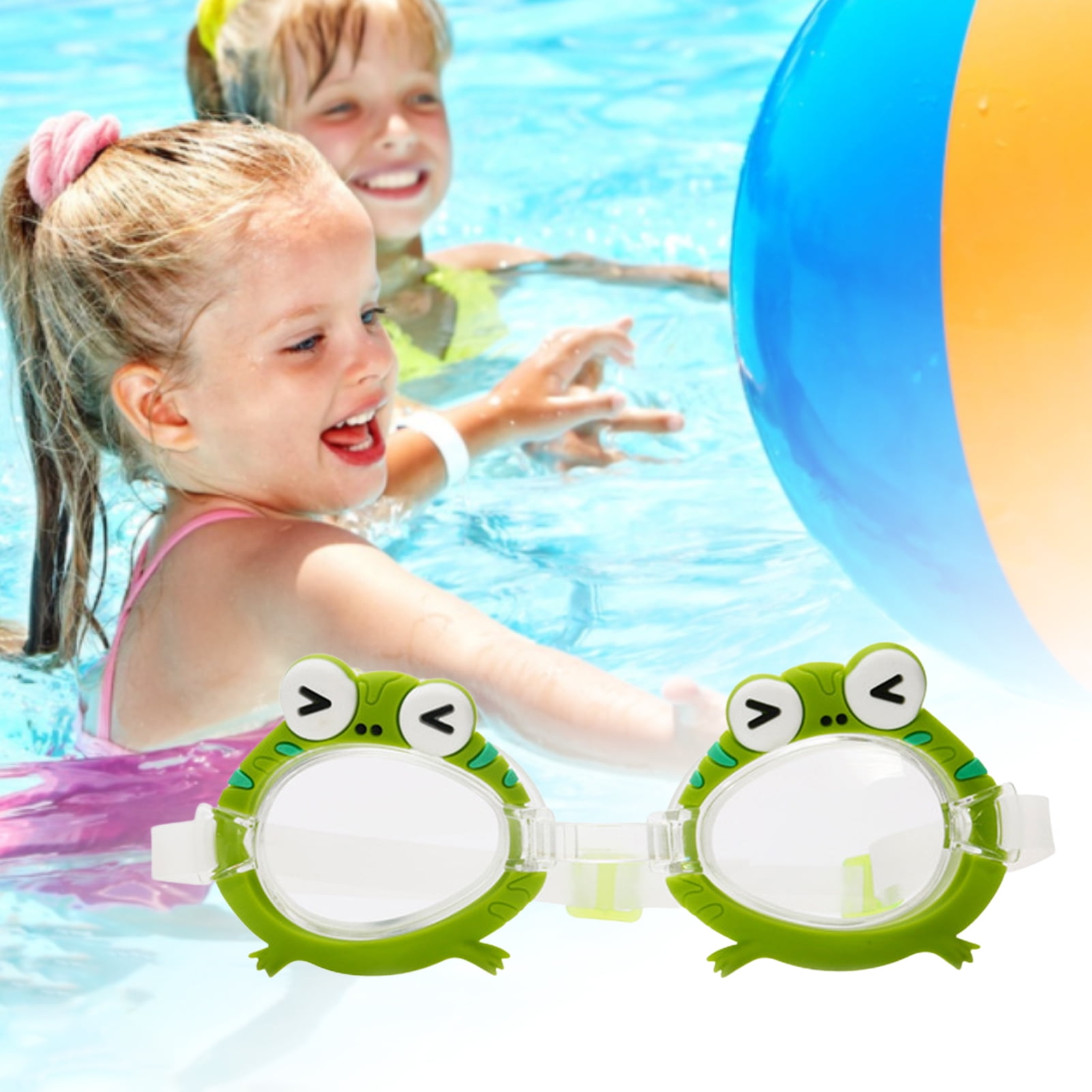 Hesroicy Kids Cartoon Swimming Goggles - Adjustable Strap - Anti-Fog ...