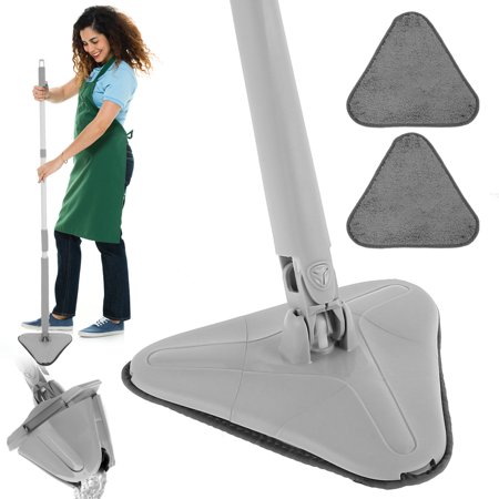 51.2in Cleaning Mop 360° Rotatable Adjustable Cleaning Mop Push-Pull ...