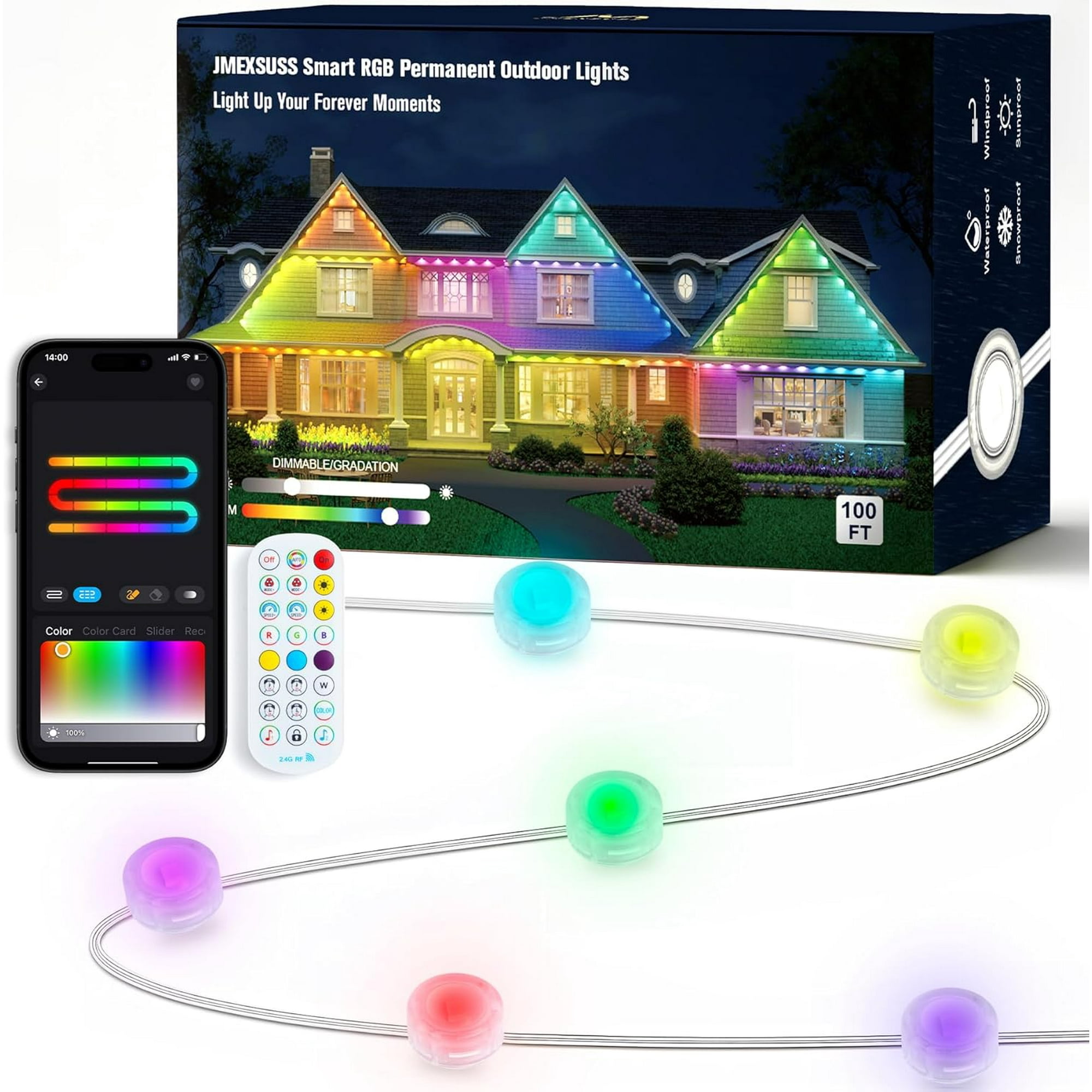 Click here for Salafire Permanent Outdoor Lights  100ft Rgb Perma... prices