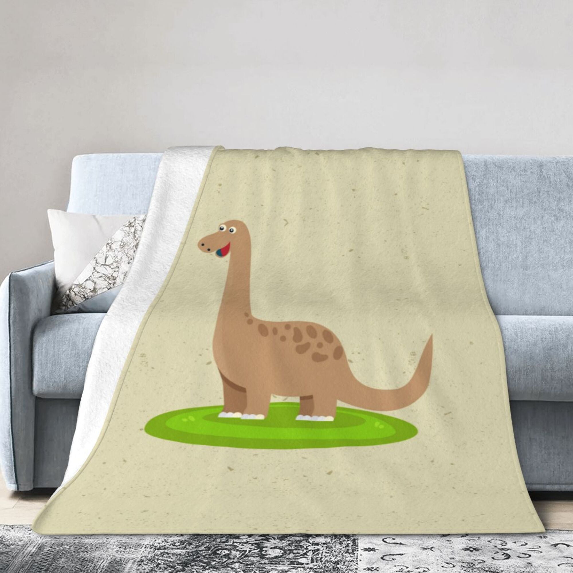 DouZhe Ultra-Soft Micro Fleece Lightweight Flannel Bed Blanket, Cute ...