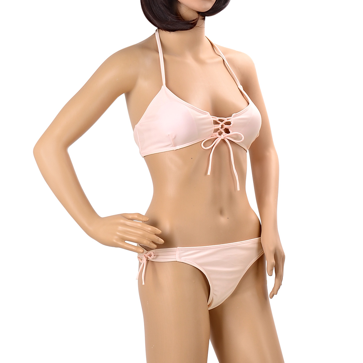Sex Bathing Suit For Women Pink Bikini Set