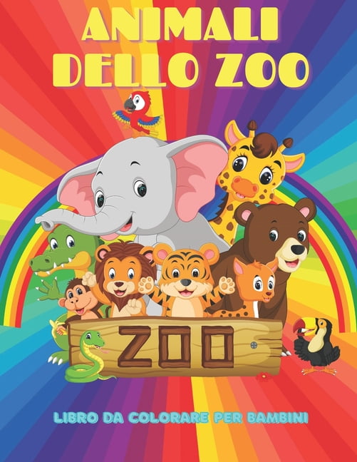 ANIMALI DELLO ZOO - Libro Da Colorare Per Bambini: ANIMALI MARINI ...