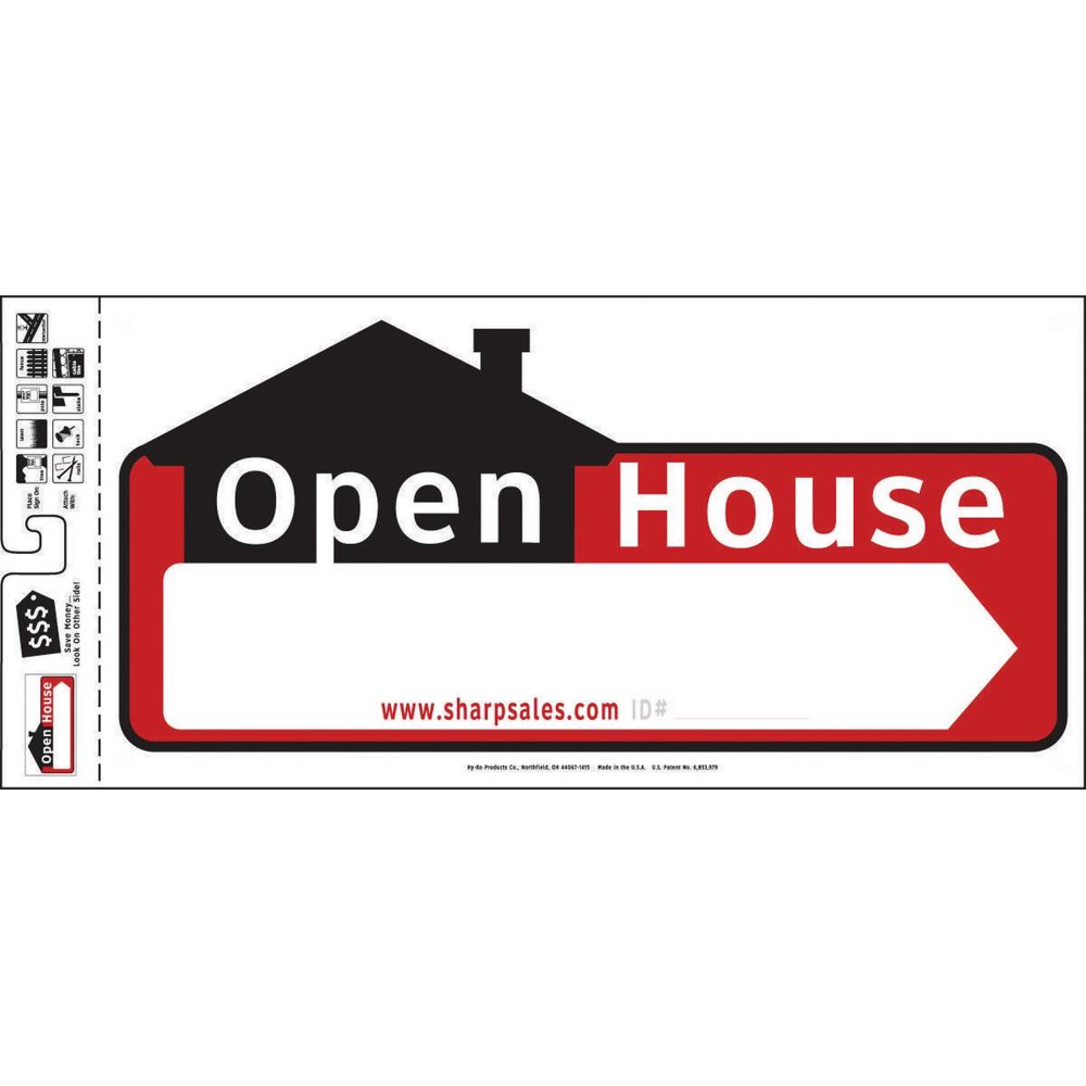SELL IT YOURSELF OPEN HOUSE SIGN - Walmart.com - Walmart.com