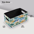 2 Pcs Foldable Felt Storage Bins Decorative Fabric Organizer Baskets ...