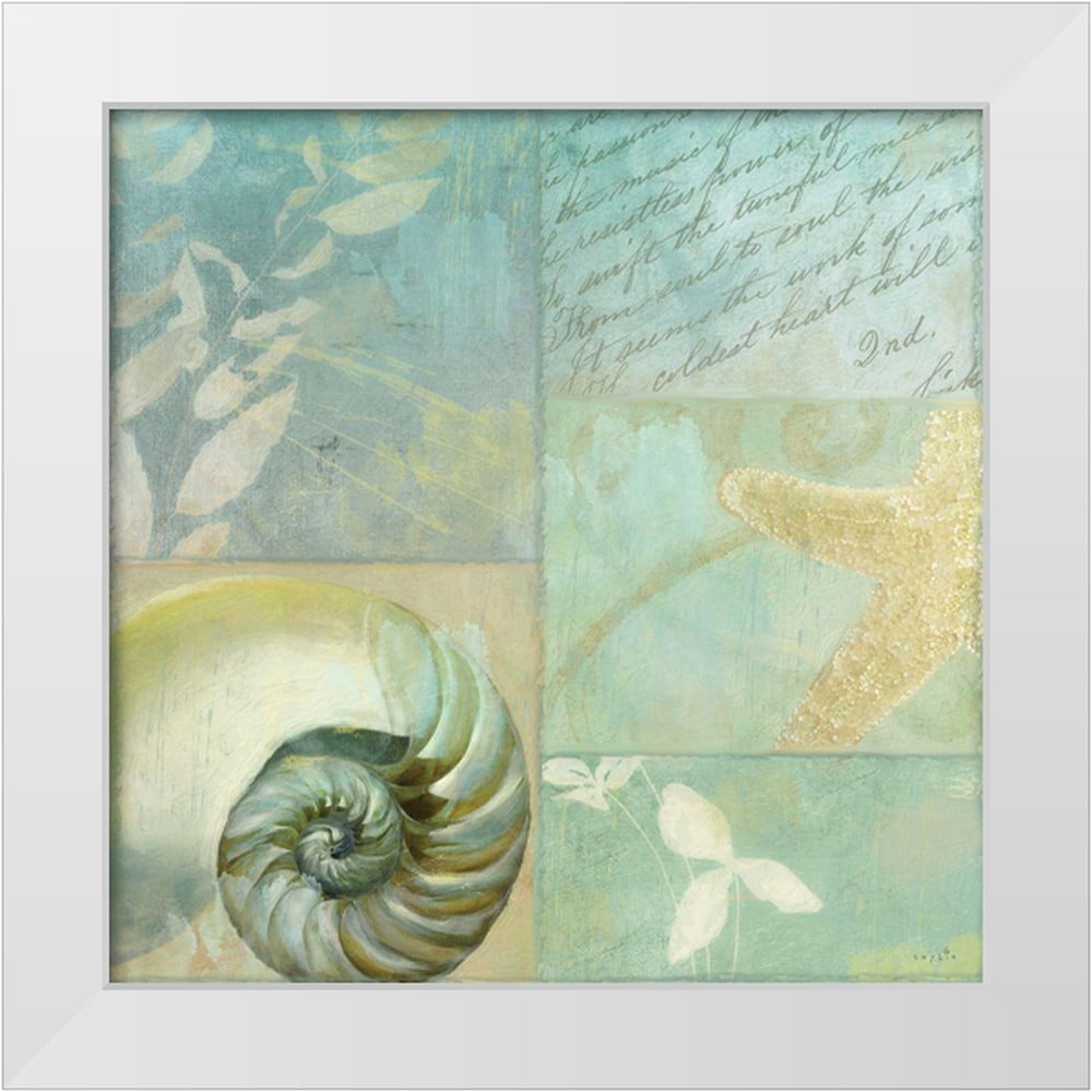 Sophie 6 26x26 White Modern Wood Framed Museum Art Print Titled - Beach ...