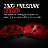 Power Stop Rear Pair of Red Powder Coated Calipers S6708 - Walmart.com