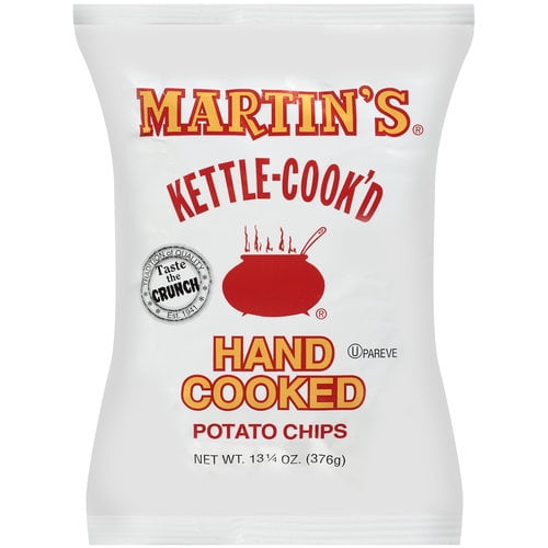 Martin's Kettle Cooked Hand Cooked Potato Chips, 13.25 Oz. - Walmart ...
