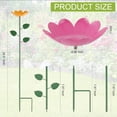 4 Pack Bee Watering Station, Metal Stake Flower Design Bee Water Feeder ...