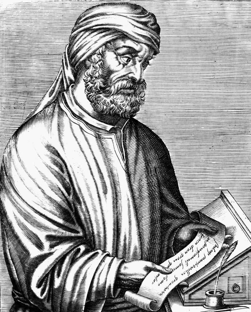 Tertullian (C160-C230). Nlatin Ecclesiastical Writer. Line Engraving ...