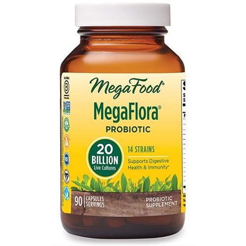 Suplemento probiótico MegaFood MegaFlora 90 cápsulas | Bodega Aurrera ...
