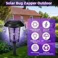 G · PEH Solar Bug Zapper, 2 Pack Outdoor Solar Powered Mosquito Zapper ...