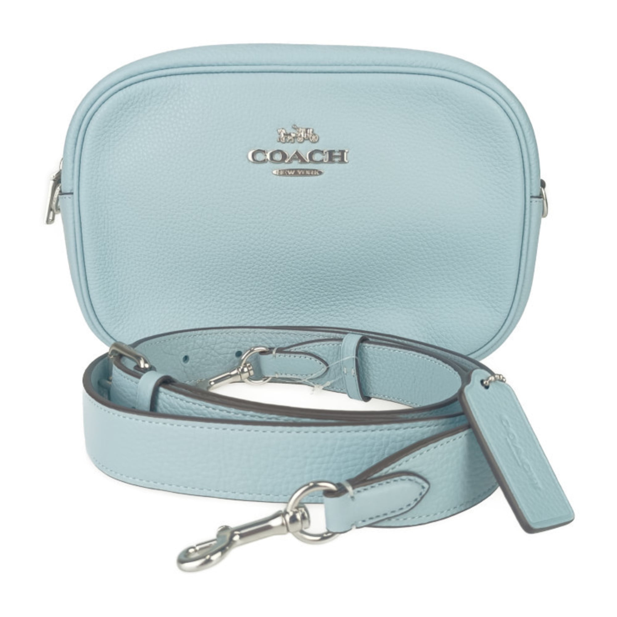 Pre-Owned COACH Jamie Camera Bag CA207 Light Blue Pebble Leather Women ...
