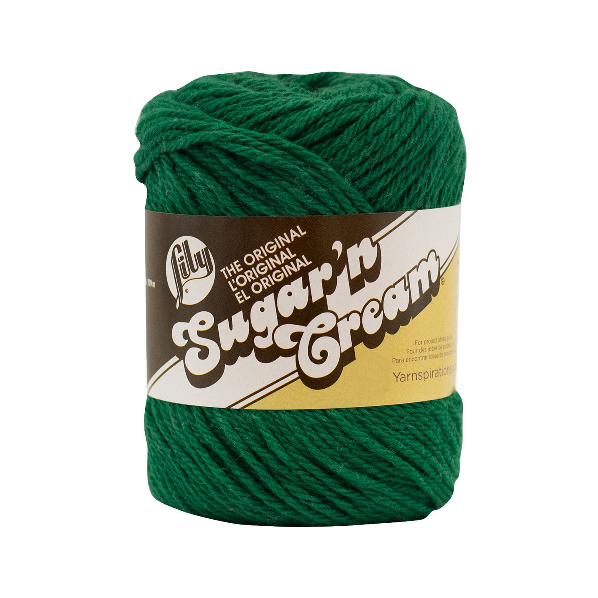 Lily Sugar'n Cream® The Original #4 Medium Cotton Yarn, Dark Pine 2.5oz ...