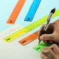 Mr. Pen Plastic Ruler Transparent 12 inch Pack of 6 with Imperial and ...