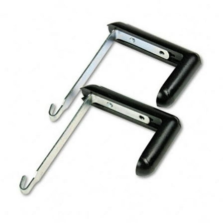 Adjustable Cubicle Hangers for 1-1/2 to 3in Panels Alum/BLK 2 per Set ...