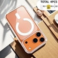 4-Piece Phone Case Set: Magnetic Case + Lens Protector + 2 Lanyards ...