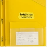 Five Star Stay-Put Plastic and Prong Folder, Harvest Yellow (340300E ...