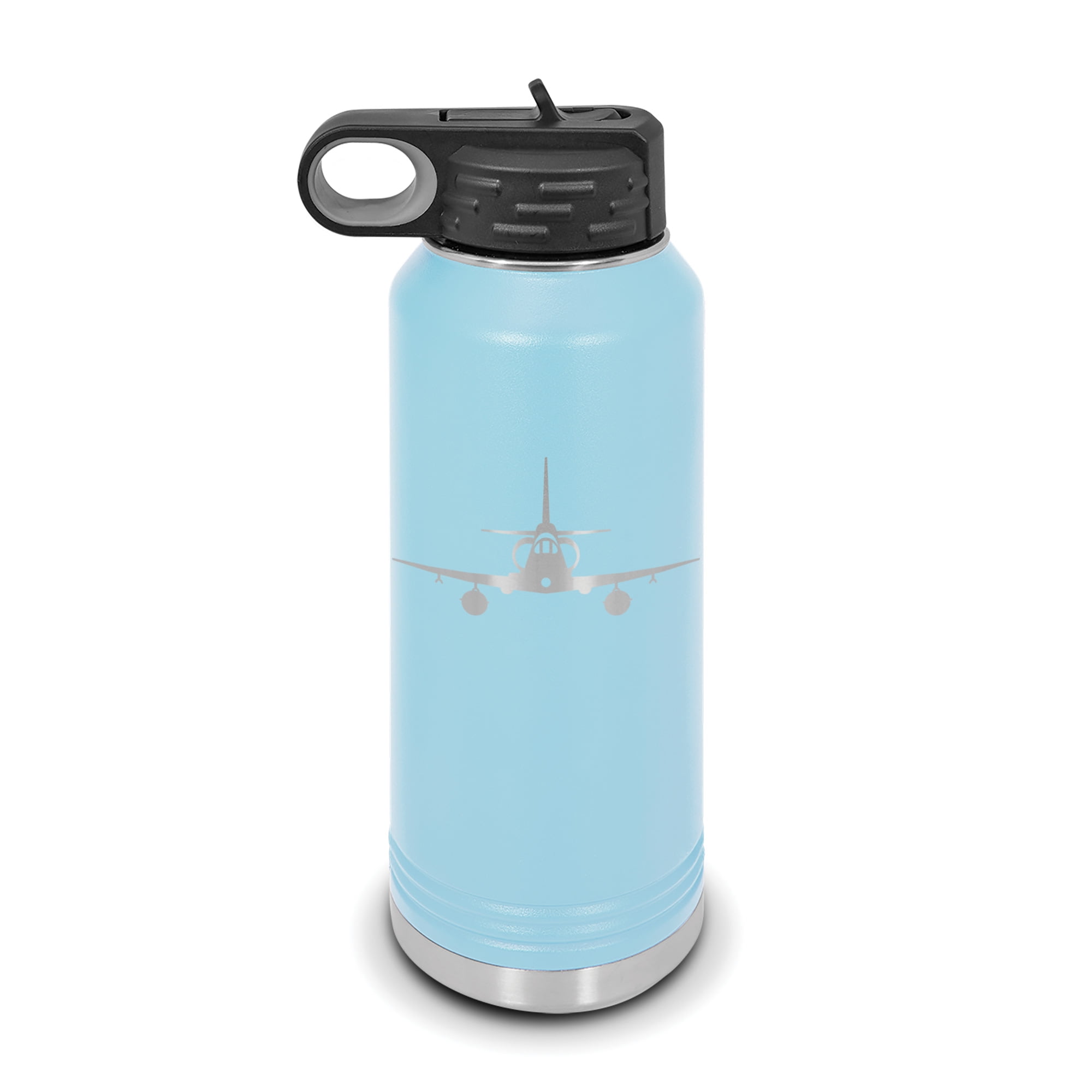 A-4 Skyhawk Water Bottle 32 oz - Laser Engraved w/ Flip Top Removable ...