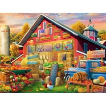 Springbok's 1000 Piece Jigsaw Puzzle Autumn Barn - Made in USA ...