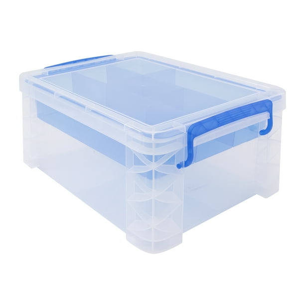 Super Stacker Divided Storage Box, 6 Sections, 10.38" X 14.25" X 6.5 ...