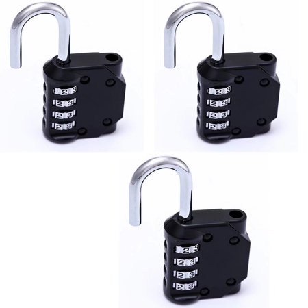 4 Digit Combination Padlock, Combination Lock, Waterproof Metal and ...