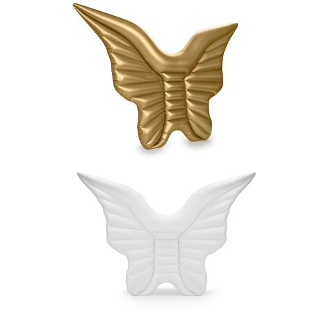 Pvc Angel Wings Floating Row Lie-On Inflatable Water Mattress Floating ...