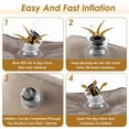 Inflatable Footrest Pillow PVC Flight Sleeping Footrest Rest Pillow 3 ...
