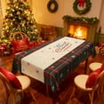 Christmas New Year Tablecloth Rectangular Waterproof Oil-Resistant ...