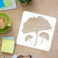 Ginkgo Leaf Stencil 11.8x11.8inch Plastic Gingko Leaves Drawing ...