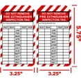 FENGHEMINGA Fire Extinguisher Inspection Tag, 25Pcs 3.25x5.75inch PVC ...