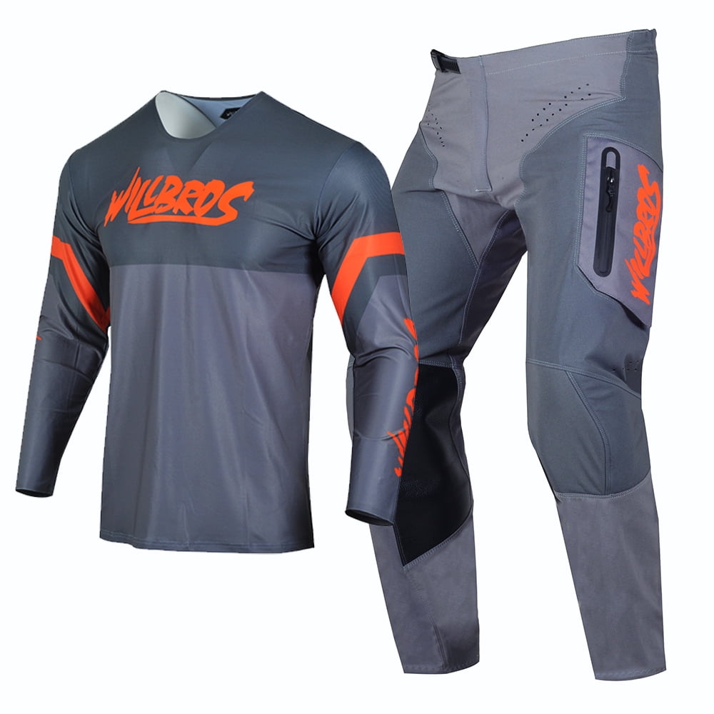 Willbros Motocross Jersey and Pants Combo with Zipper Pockets MX Dirt ...