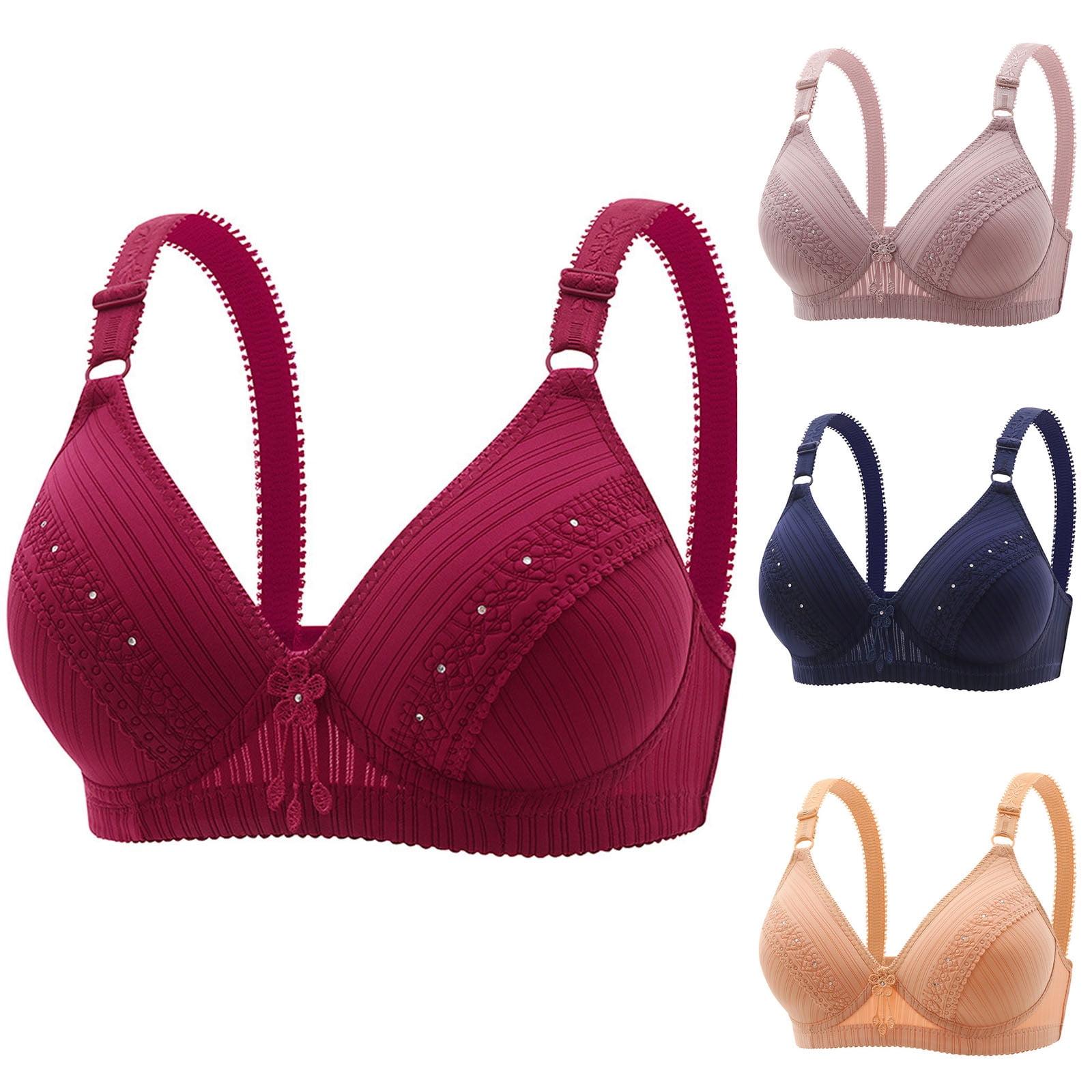 Click here for Aherbiu 4pc Bralettes For Women With Support Push... prices