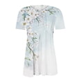 Bxsruta Women's Casual V-Neck Button Front Short Sleeve Henley Top ...